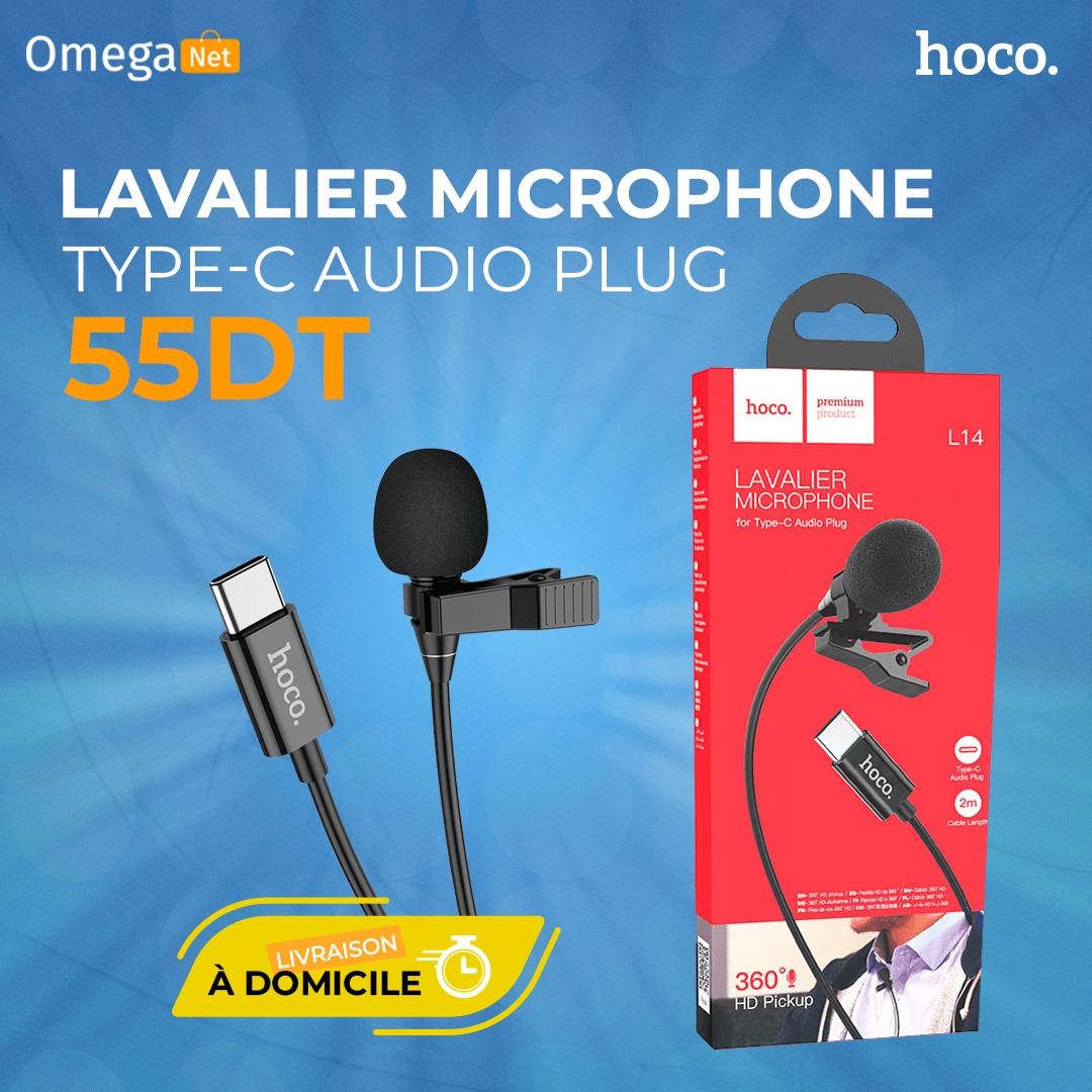 Lavalier Microphone - Hoco L14 Type C - OmegaNet