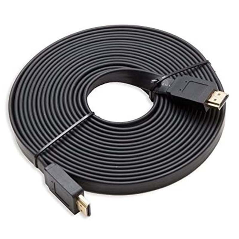 CÂBLE HDTV- 10M FLAT NOIR - OmegaNet