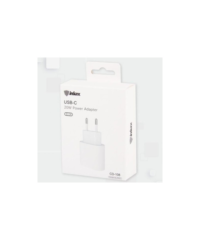 CHARGEUR INKAX CD 109 USB 20W + CABLE IPHONE RAPIDE - OmegaNet