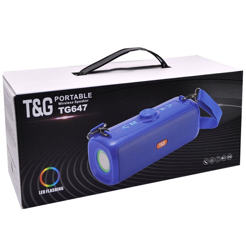 Haut-parleur Bluetooth Portable T&G Tg647 - Noir - OmegaNet